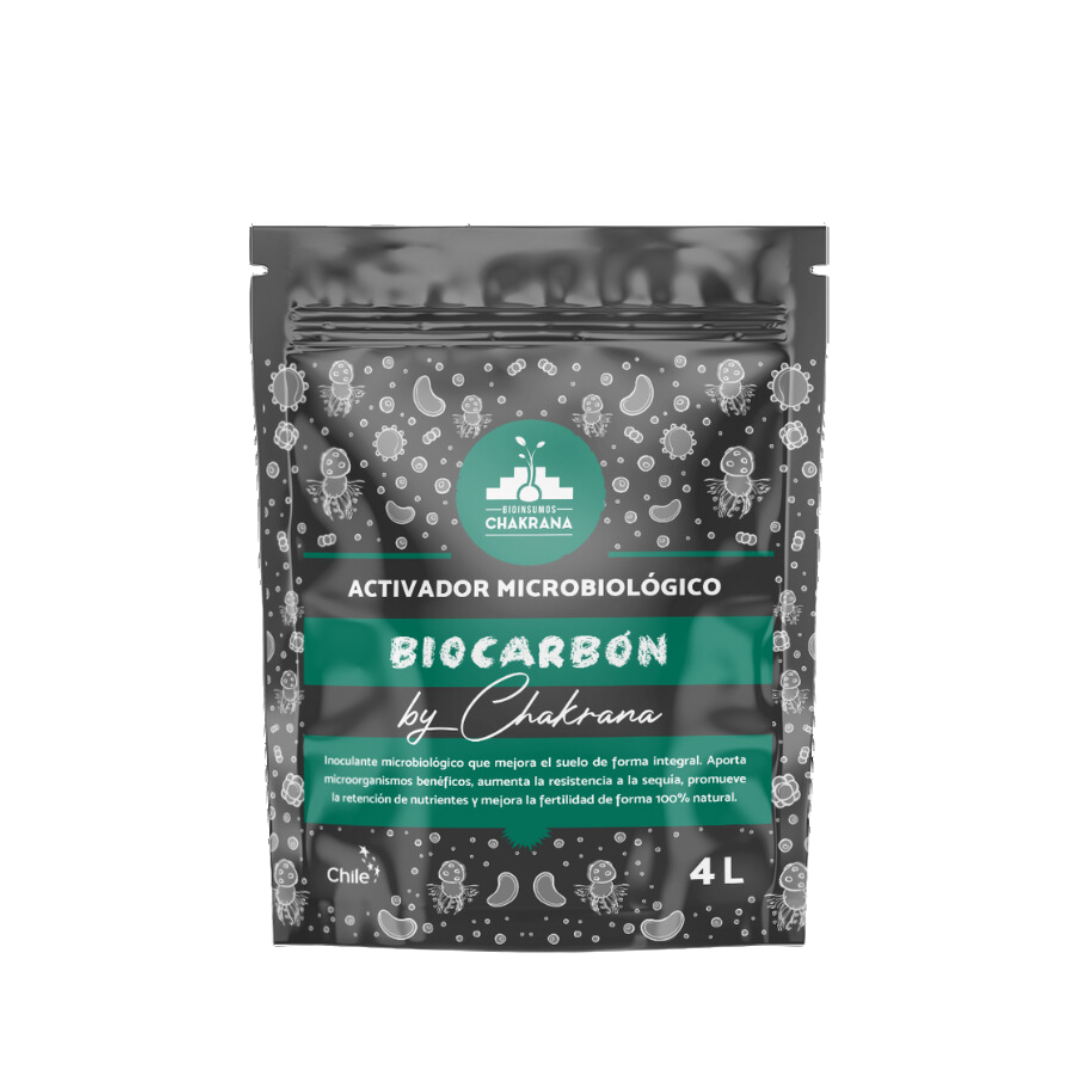 Biocarbón 4L Bioinsumos Chakrana® Revitalizador de Suelos